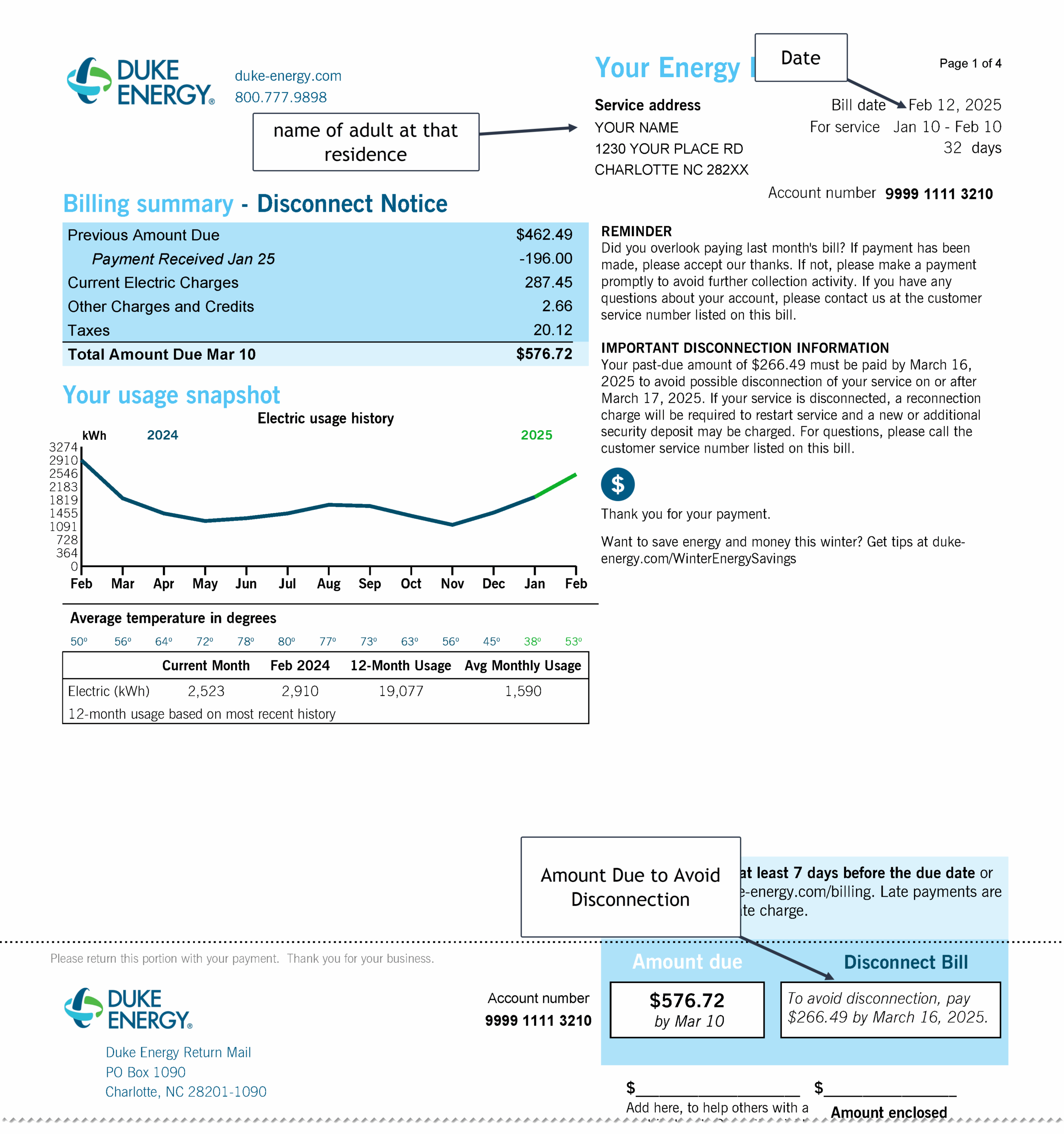 EFA Sample Utilities - Crisis Assistance Ministry